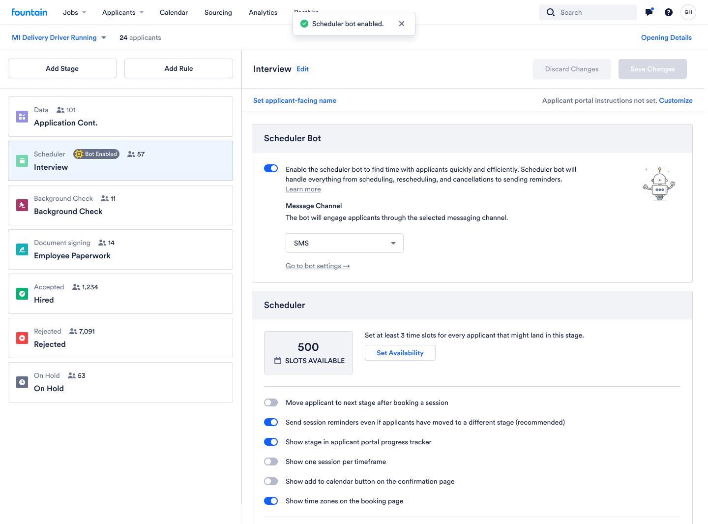 Can you automate interview scheduling? - Fountain